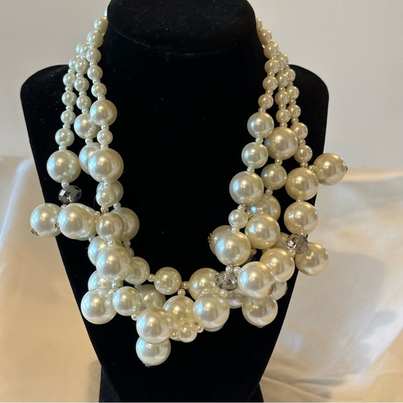 jules b | Jewelry | Vintage Jules B Triple Strand Pearl Necklace | Poshmark